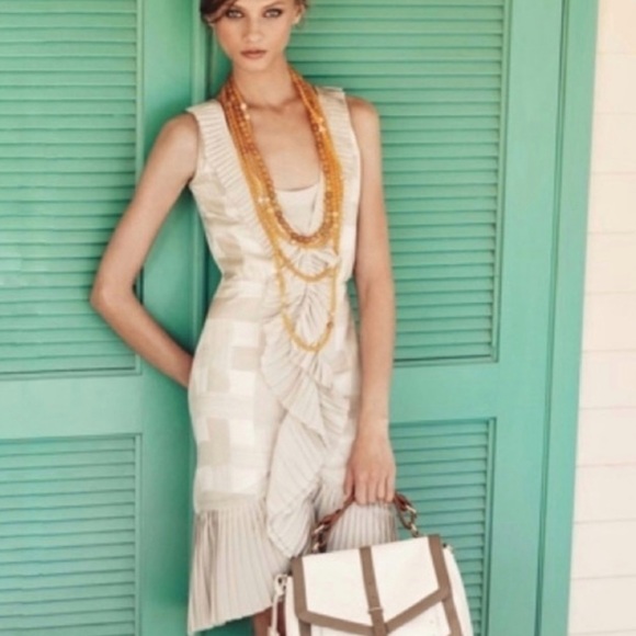 Tory Burch | Dresses | Tory Burch Janetta Pleated Silk Dress | Poshmark